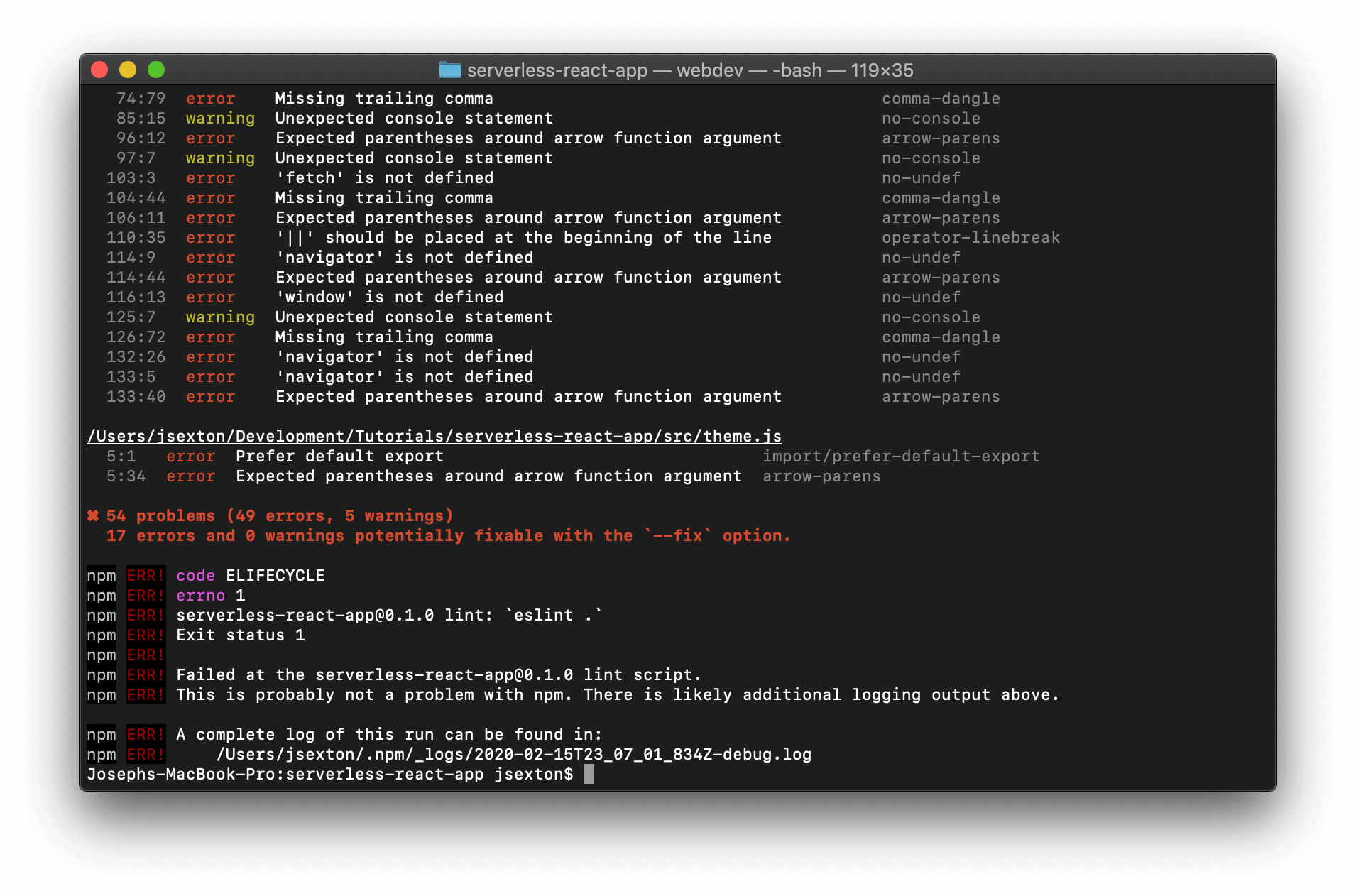 NearlyFlightless Serverless React App Part II